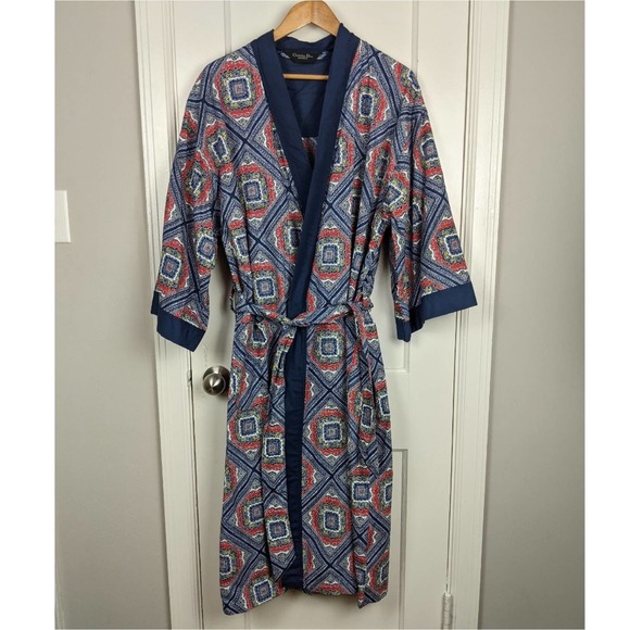 Dior | Intimates & Sleepwear | Christian Dior Patterned 0 Cotton Robe ...